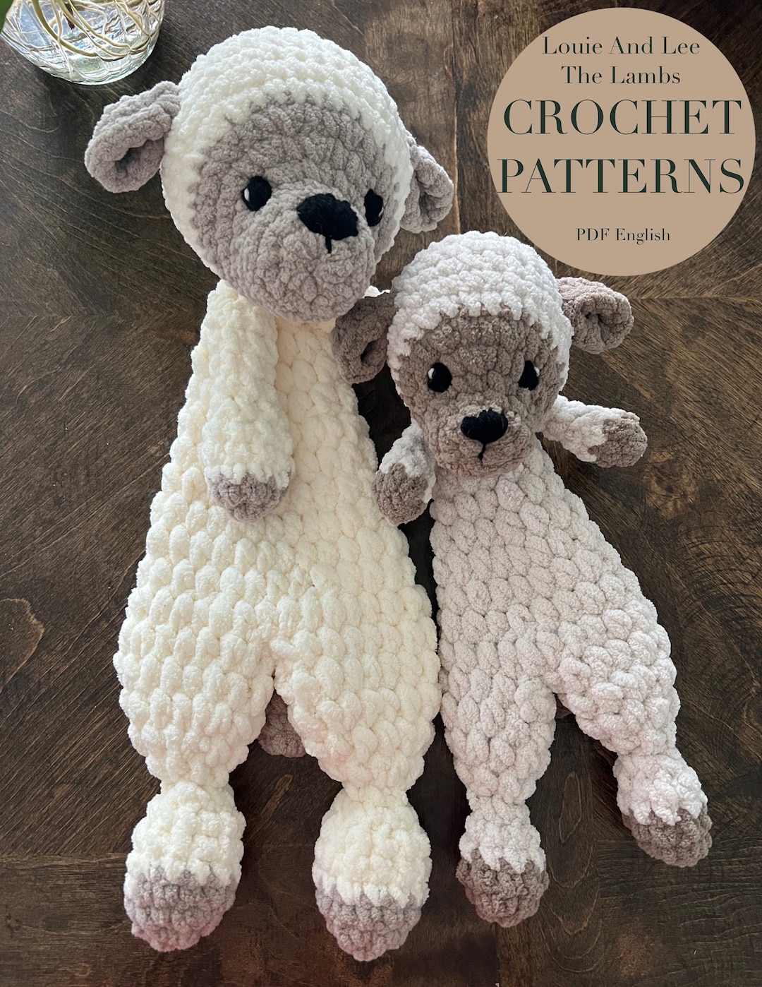Louie and Lee the Lambs Patterns, Crochet Big and Mini Lamb Patterns Only - Etsy