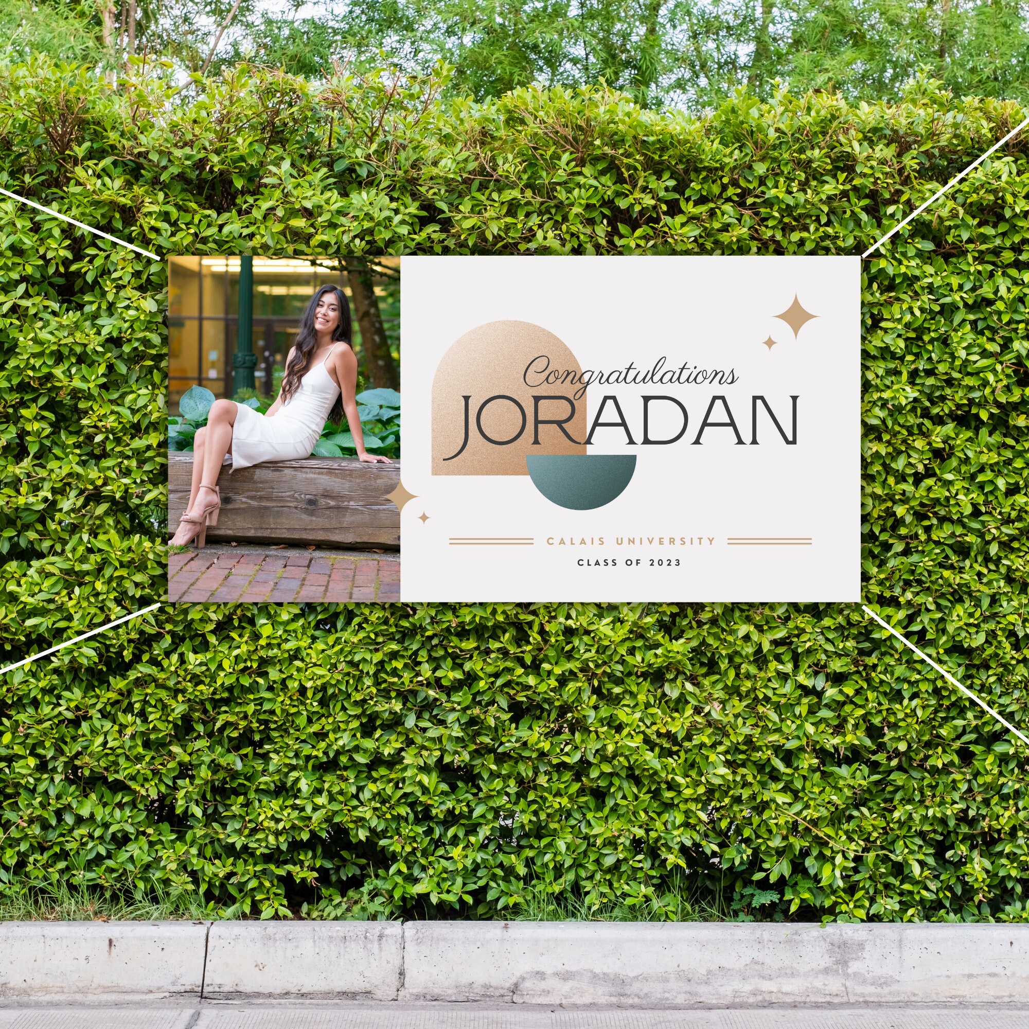 Digital Printable Minimal Graduation Banner, Simple Graduation Banner ...