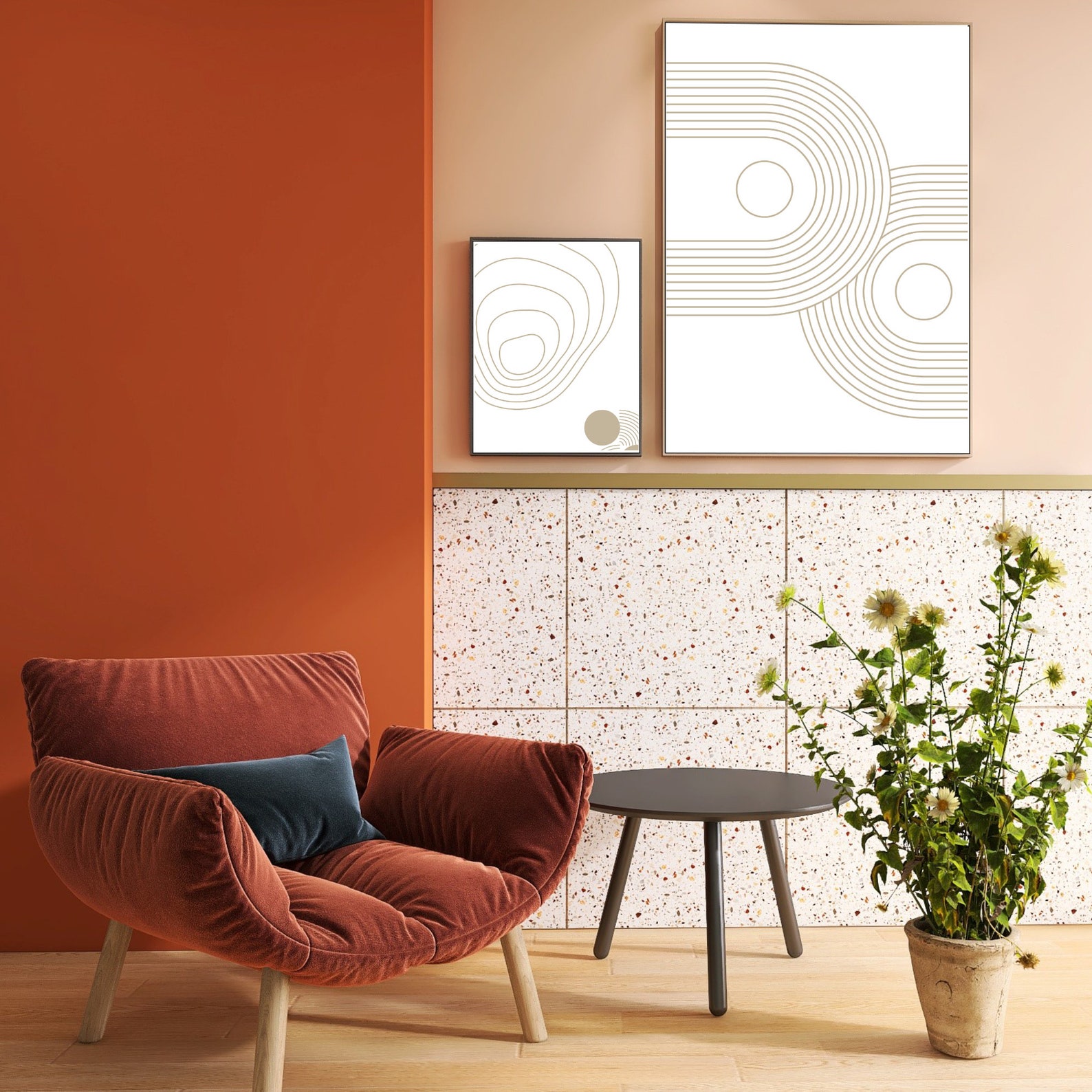 Simple Boho Printable, Digital Download Art, Boho Art, Minimalist Boho ...