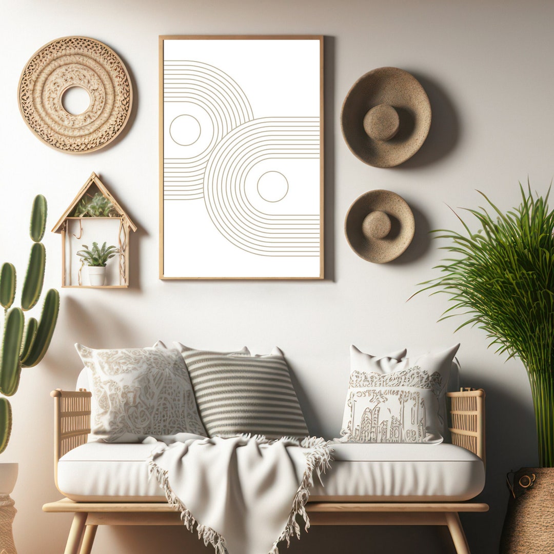 Simple Boho Printable, Digital Download Art, Boho Art, Minimalist Boho ...