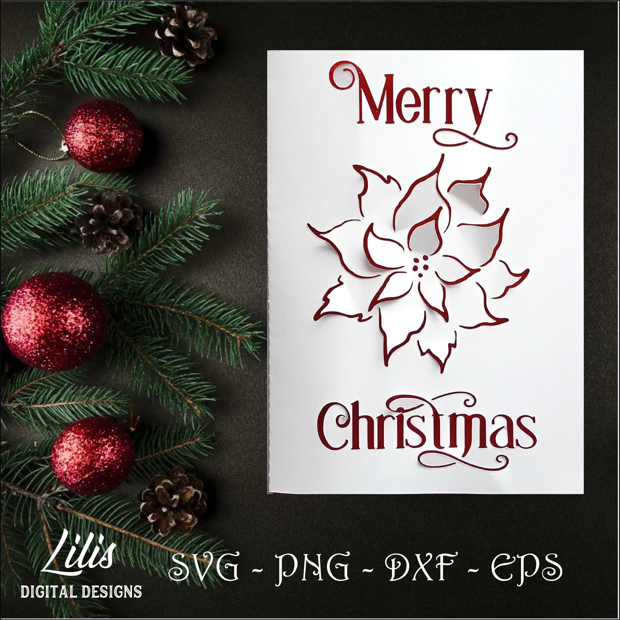 Christmas Card SVG Design Bundle – Cricut, Silhouette, Laser Cut ...