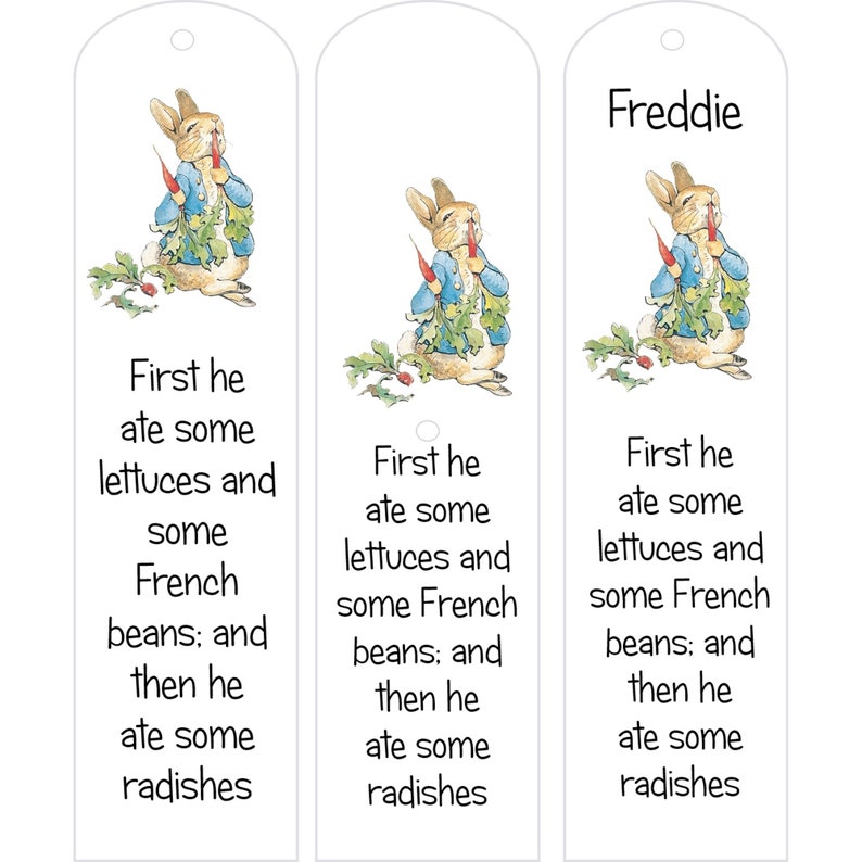 Peter Rabbit Bookmarks, Beatrix Potter Printables (PNG, JPG) - Etsy UK