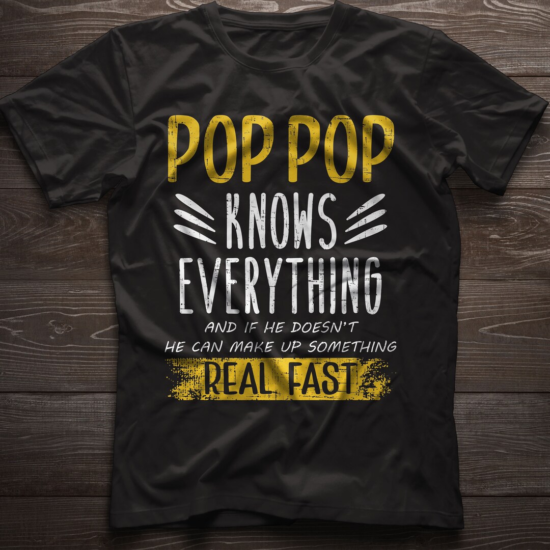 Pop Pop Shirt Pop-pop Gifts Pregnancy Announcement Pop T-shirt ...