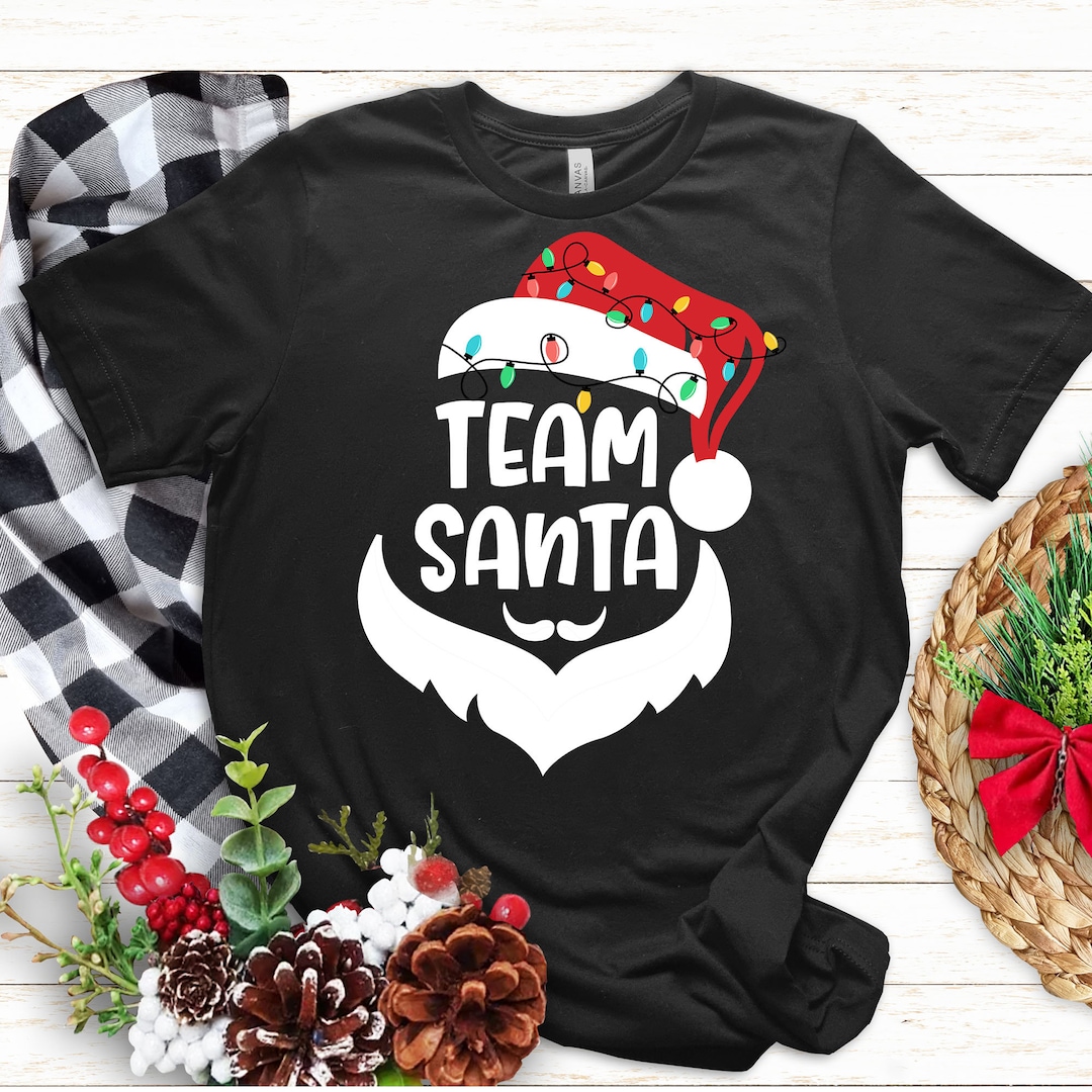 Team Santa Shirt, Christmas Family Matching T-shirt, Christmas T-shirt ...