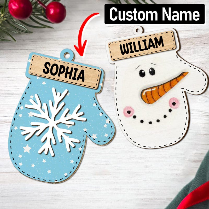 Mitten Ornament - Etsy