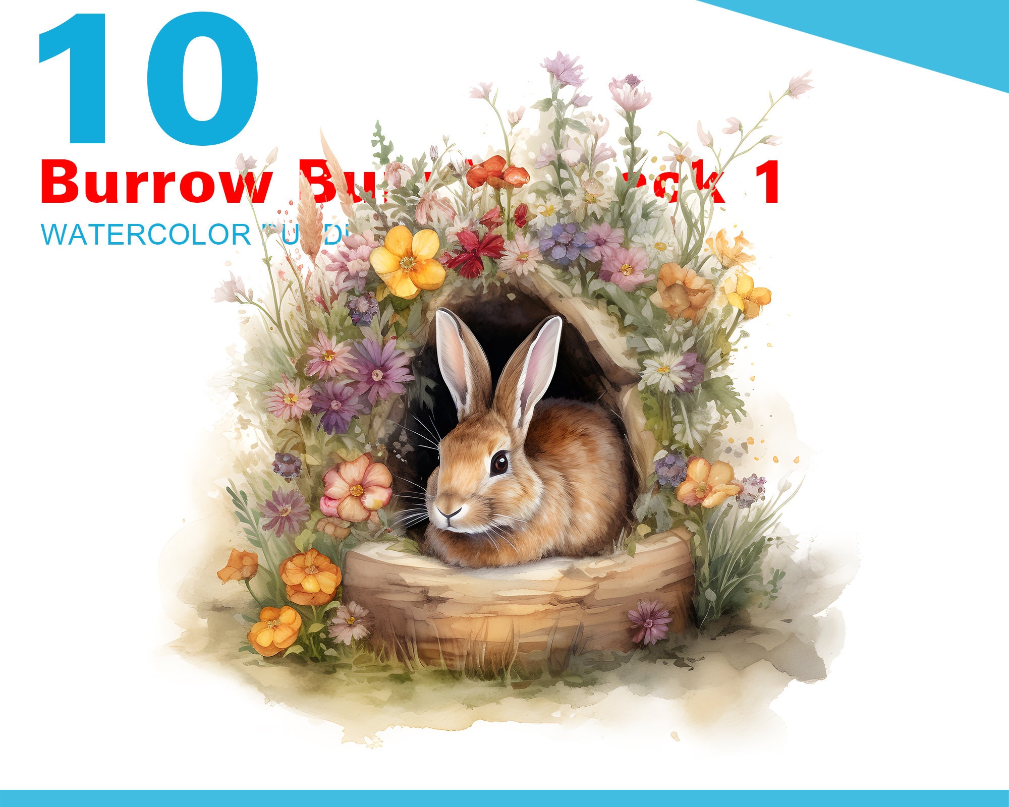 Rabbit Burrow Clipart