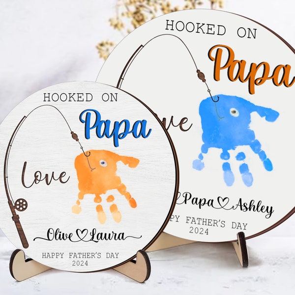 Father Day Handprint - Etsy