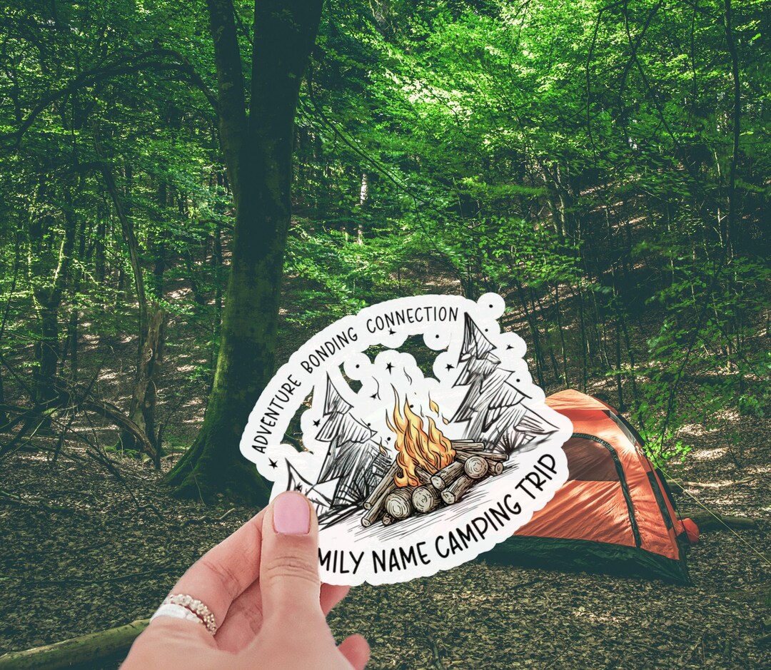 Personalized Family Camping Trip Decal Customizable Camping - Etsy