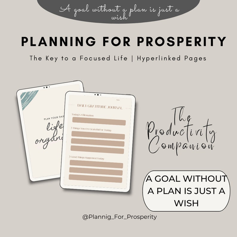 PLANNING FOR PROSPERITY - Etsy