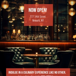 Grand Opening Restaurant Template - 4 Sizes for All Socials - Etsy