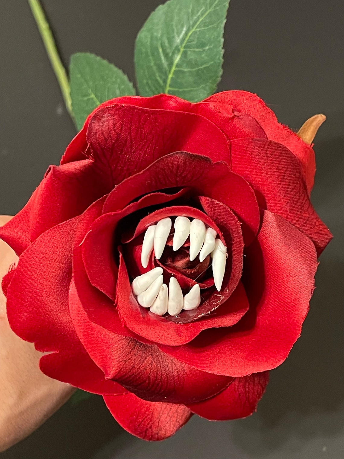 Monsterous Flower With Polymer Clay Teeth, Perfect for Valentines Day ...