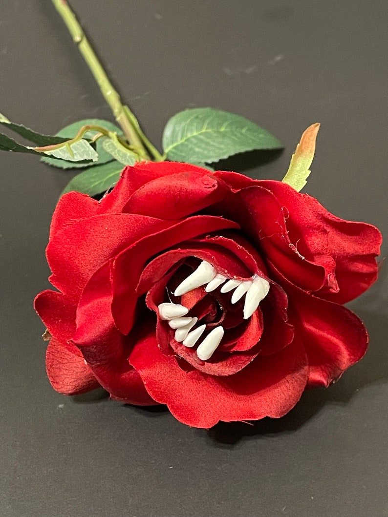 Monsterous Flower With Polymer Clay Teeth, Perfect for Valentines Day ...