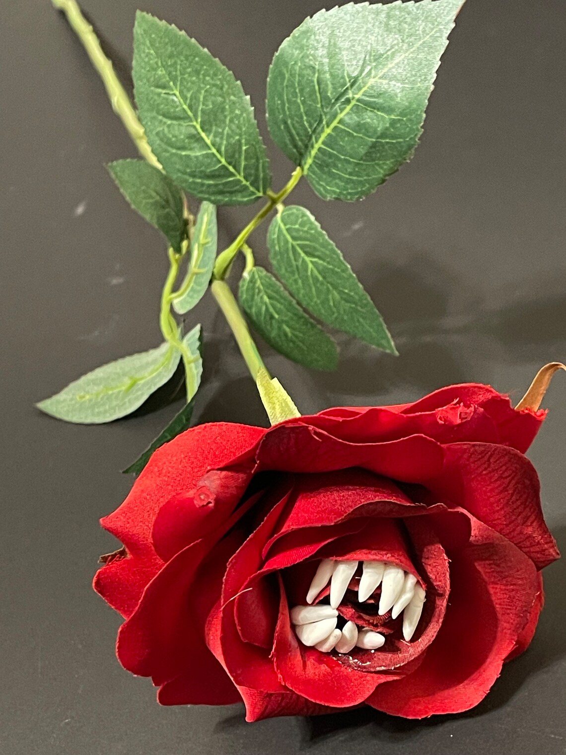 Monsterous Flower With Polymer Clay Teeth, Perfect for Valentines Day ...