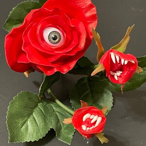 Monsterous Flower With Polymer Clay Teeth, Perfect for Valentines Day ...