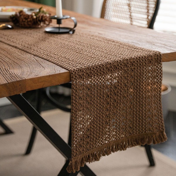 Knit Table Runner - Etsy