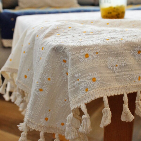 Daisy Tablecloth - Etsy
