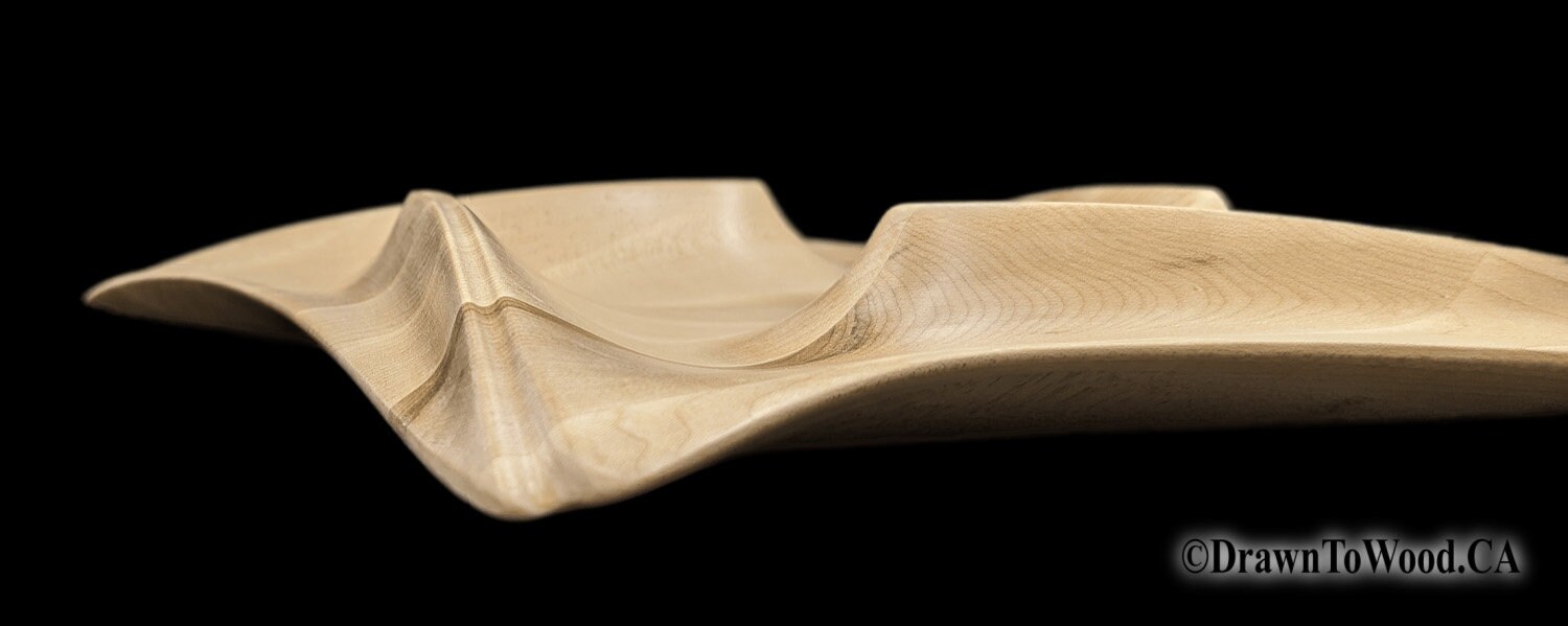 Quad Manta Hardwood Dish made in Canada - Etsy