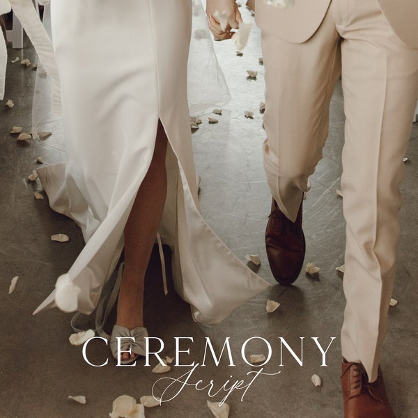 Wedding Ceremony Officiant Script - Etsy