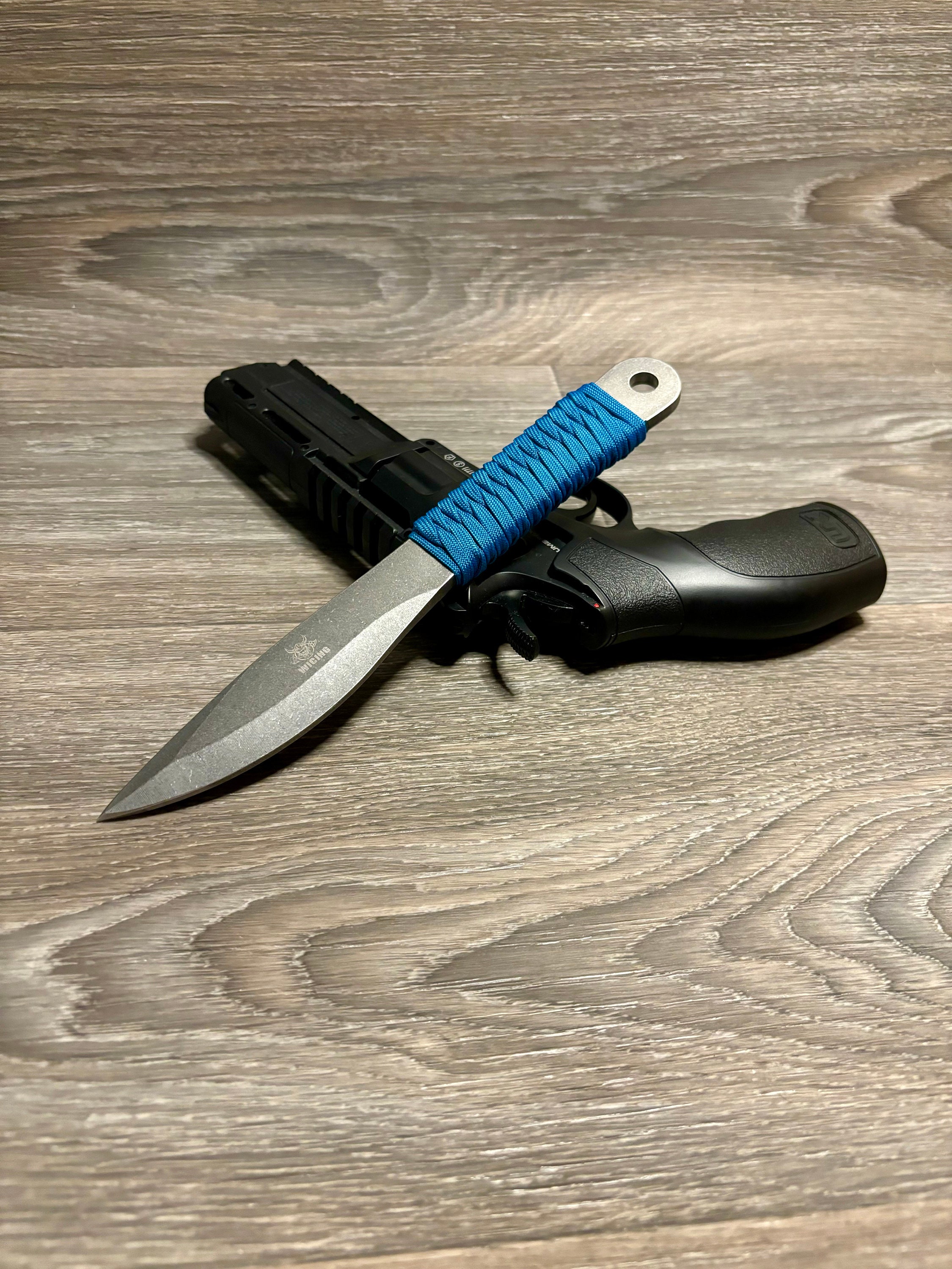 Large Set of Sharp Hand Wrapped Paracord Wrapped Tactical Survival ...