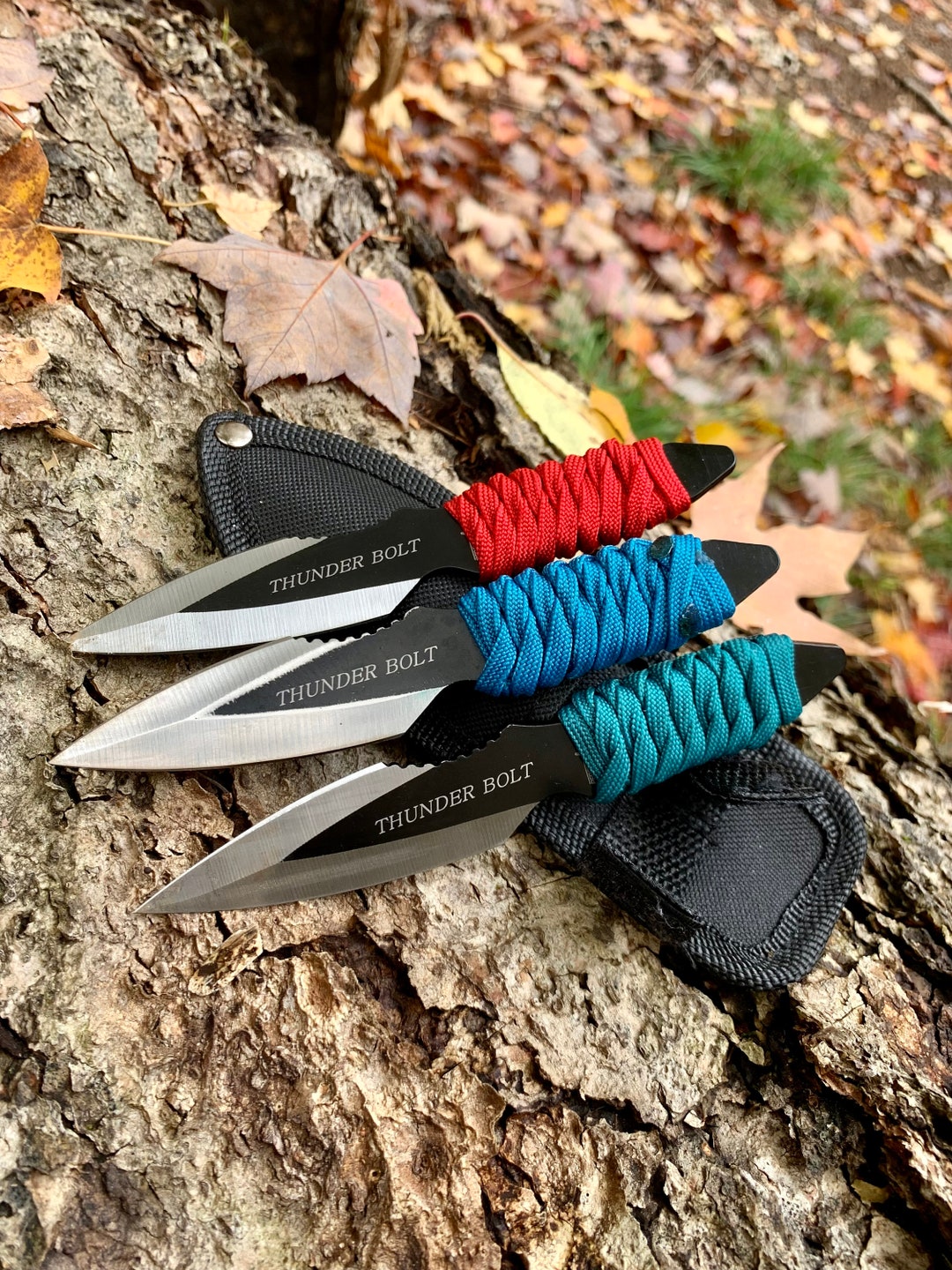 Small Sharp Hand Wrapped Paracord Wrapped Tactical Survival Throwing ...