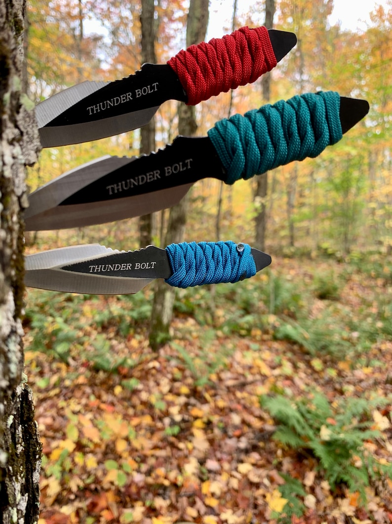 Small Sharp Hand Wrapped Paracord Wrapped Tactical Survival Throwing ...