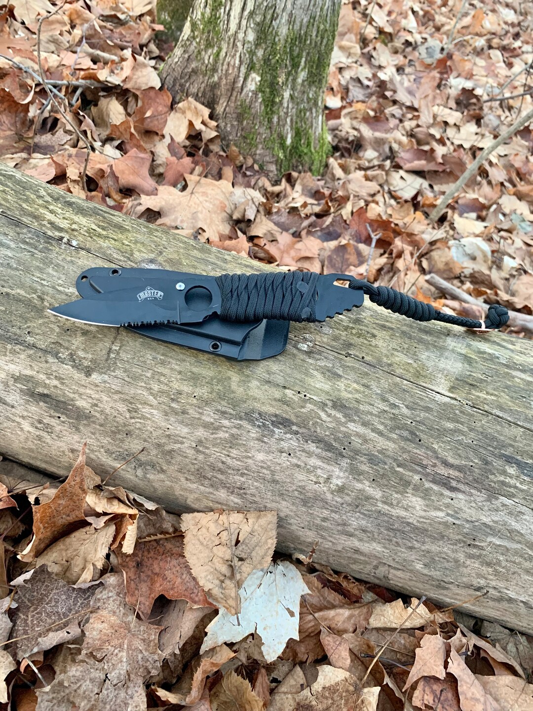 Hand Wrapped Paracord Wrapped Hunting Knife, Camping Knife and Utility ...