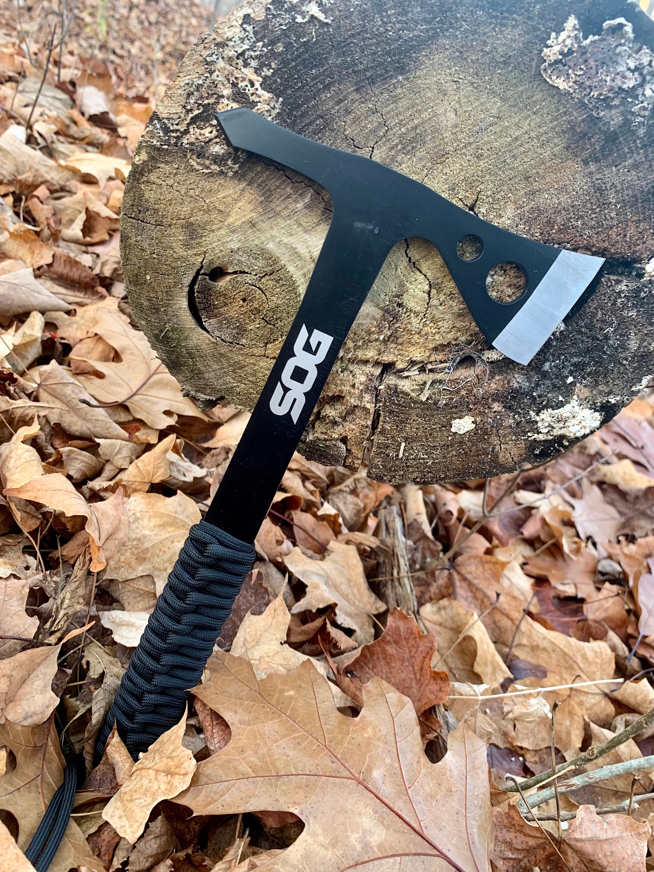 Sharp Hand Wrapped Paracord Wrapped Set of Three Tactical Throwing Axes ...