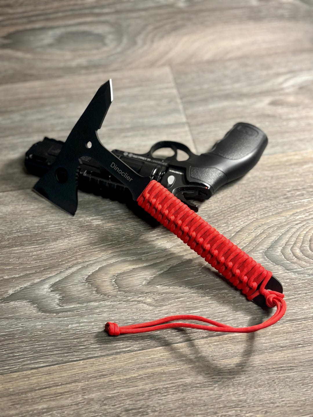 Three Sharp Tactical Throwing Axes Hand Wrapped Paracord Wrapped With ...