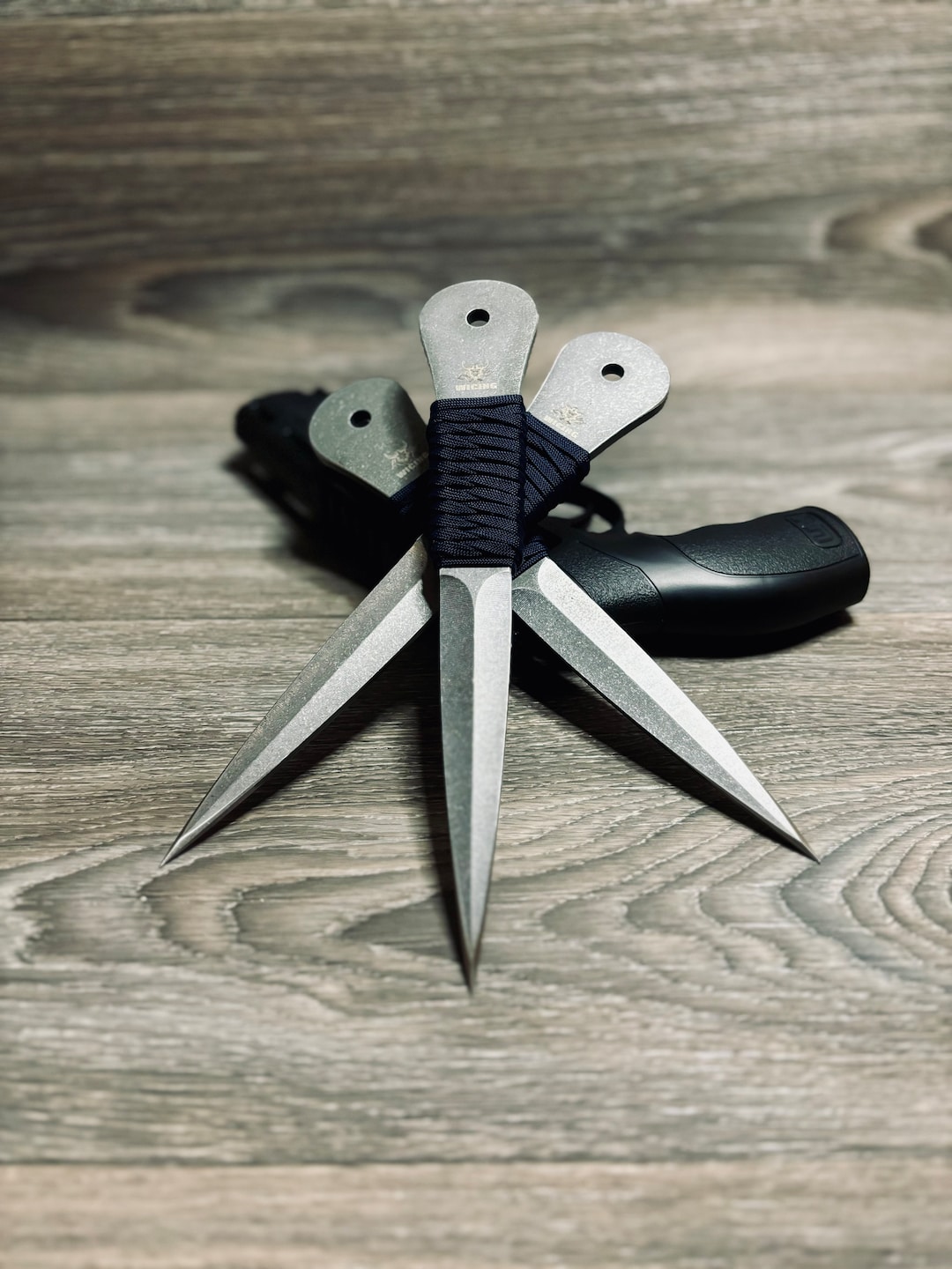 Tactical Survival Throwing Knives-nylon Sheath and Belt Loop-bushcraft ...