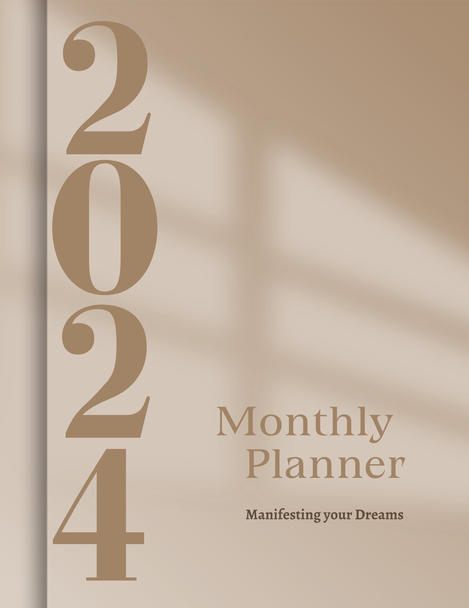 2024 Minimal Monthly Digital Planner - Etsy