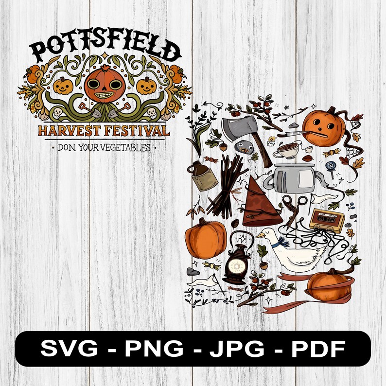 Pottsfield Harvest Festival Png Over the Garden Wall Png - Etsy