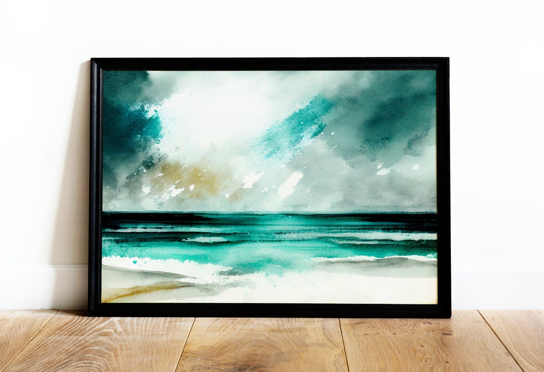 Seascape Dreamscape Print | Coastal Wall Art Decor | Ocean Blue Fine ...