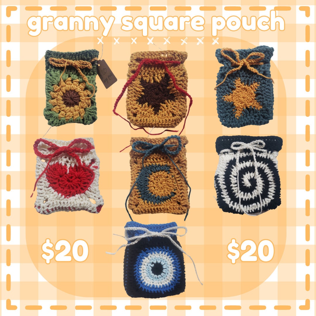 Granny Square Pouch - Etsy