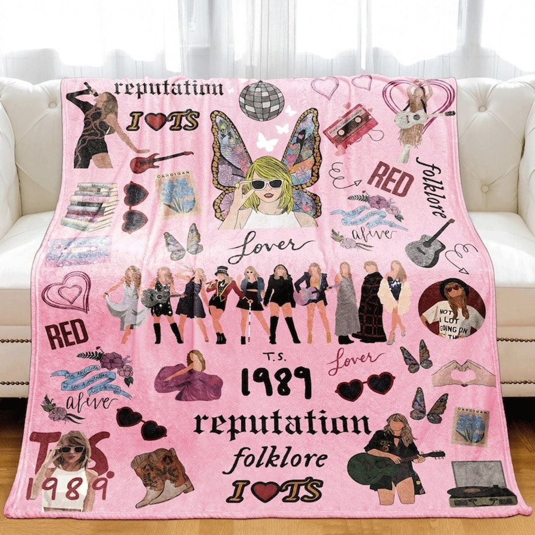 Taylor Eras Tour Swift Fleece Blanket Ts Eras Tour Blanket Taylor Fan