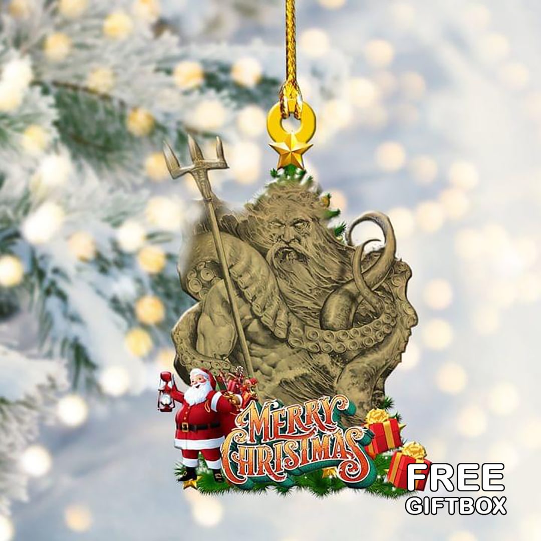 Neptune Octopus Santa Xmas Ornament Gift for Christmas Holiday - Etsy