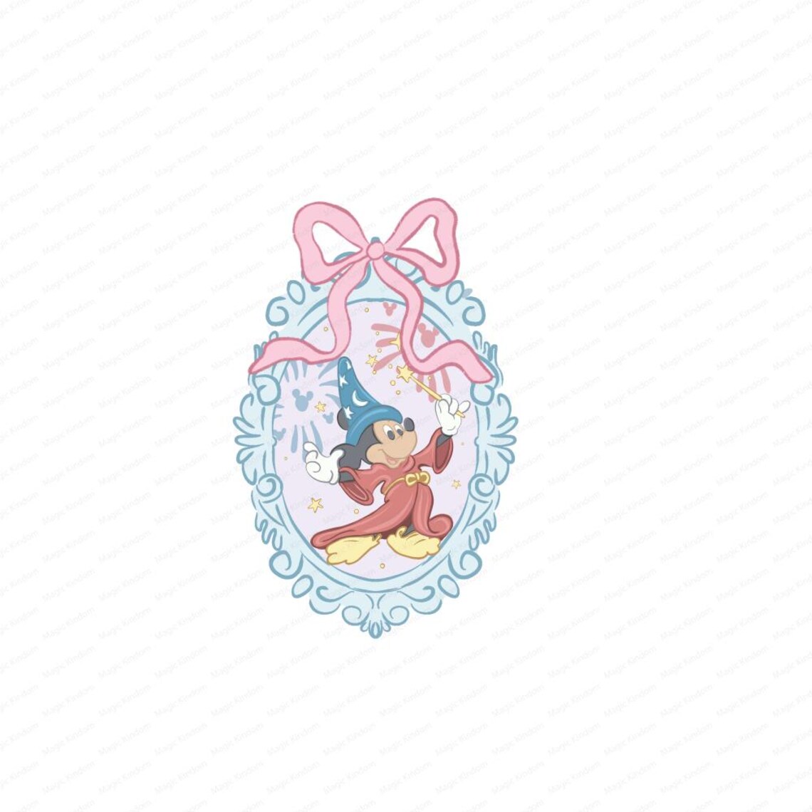 Fantasmic Minnie Mouse Castle PNG: Coquette Bow Locket Design - Etsy