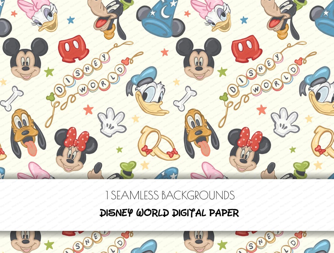 Magic Kingdom,disney Friends,digital Paper,mouse and Friends,magical ...