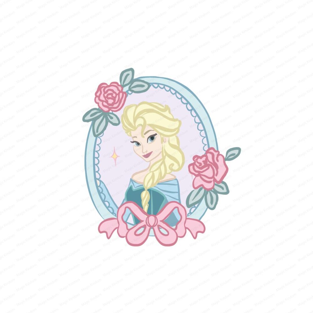 Magic Kingdom, Frozen Princess, Elsa,princess Elsa Bow ,heart Locket ...