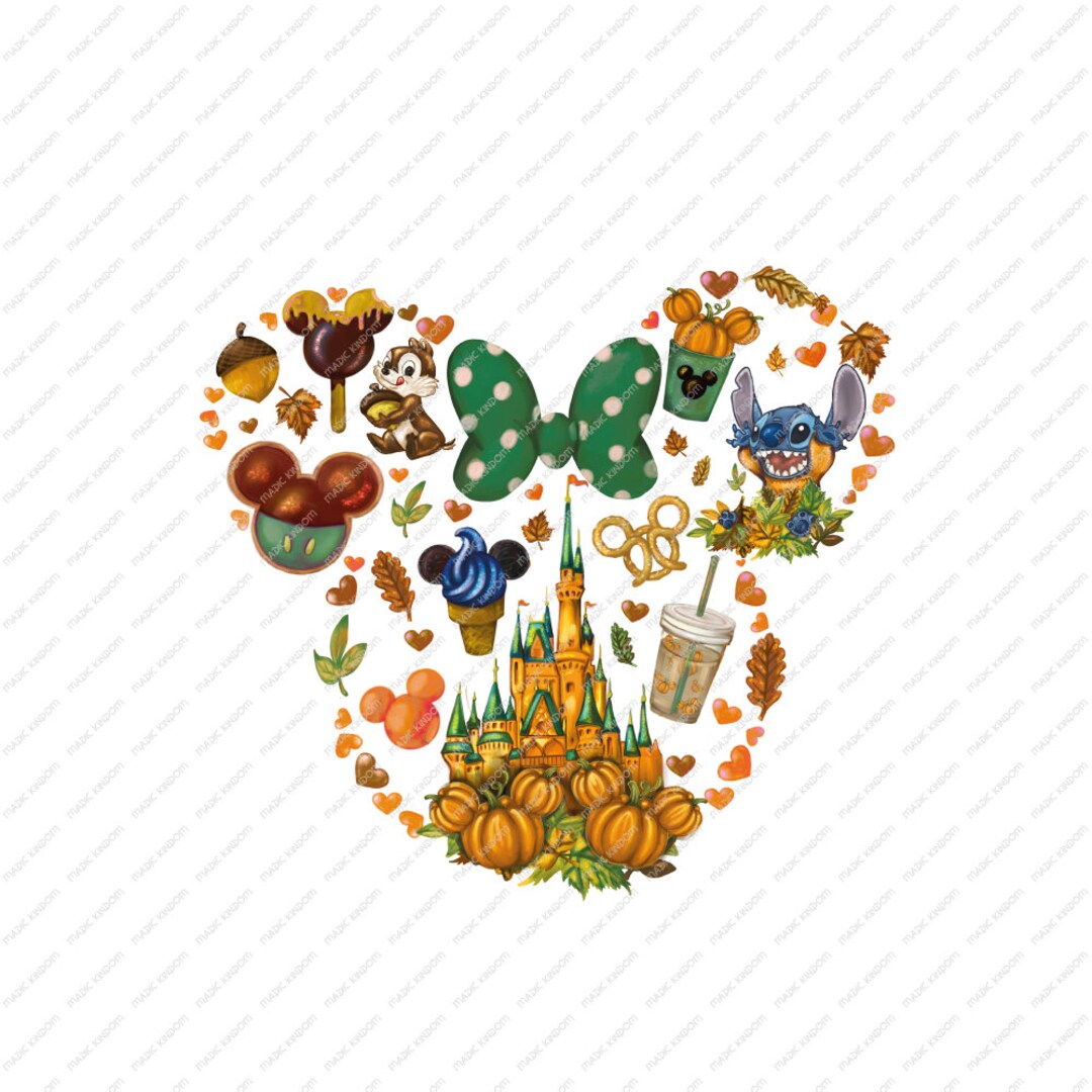 Minnie Fall Magic Kingdom,stitch Halloween, Fall Vibes,autumn Leaves ...