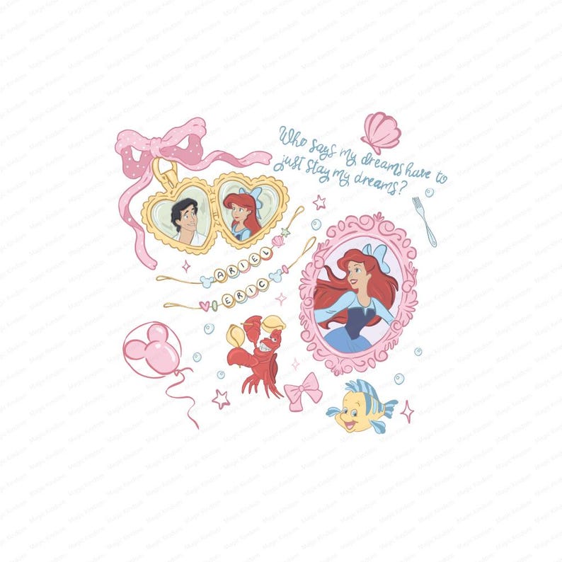 Magic Kingdom,ariel,the Little Mermaid,dreams,heart Locket, Princess ...