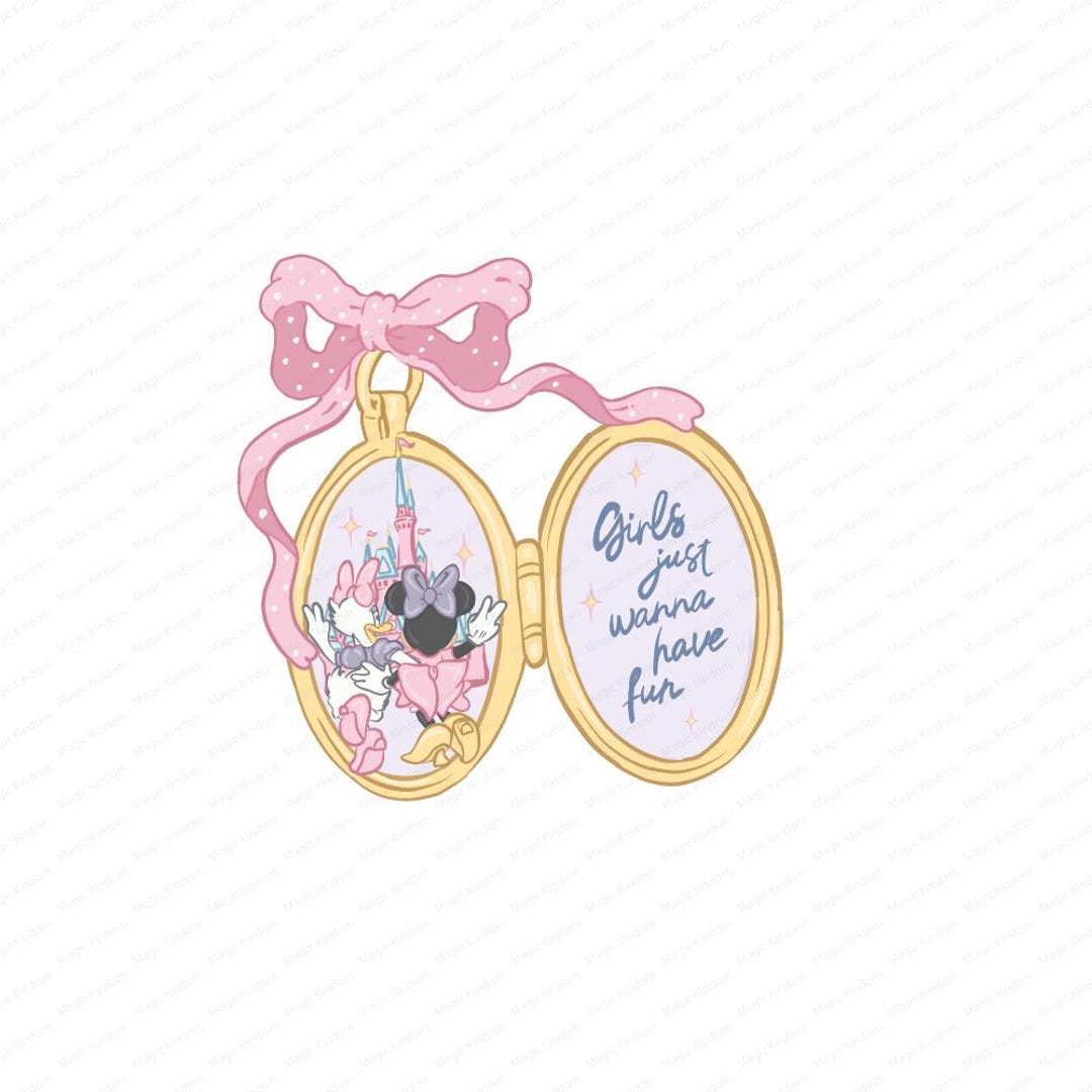 Minnie & Daisy Heart Locket: Magic Kingdom Besties (PNG Digital ...