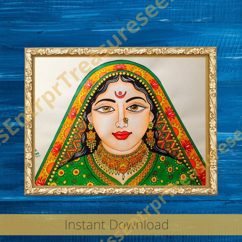 Randal Ma Poster | Handmade Digital Print | Hindu Goddess Wall Art ...