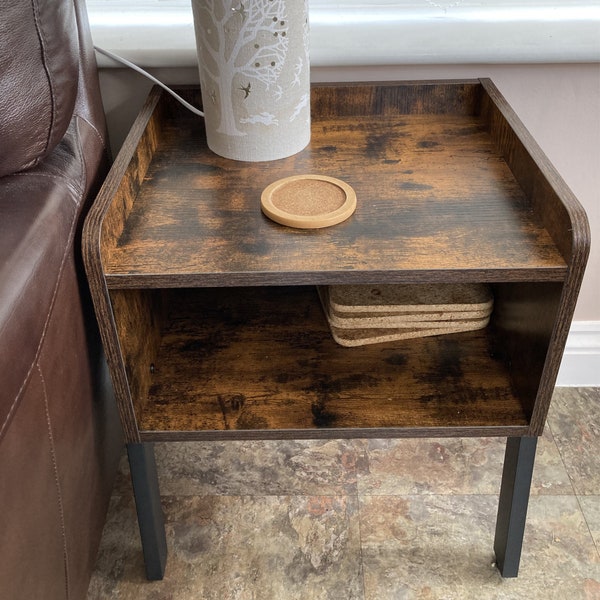 Rustic Side Table - Etsy