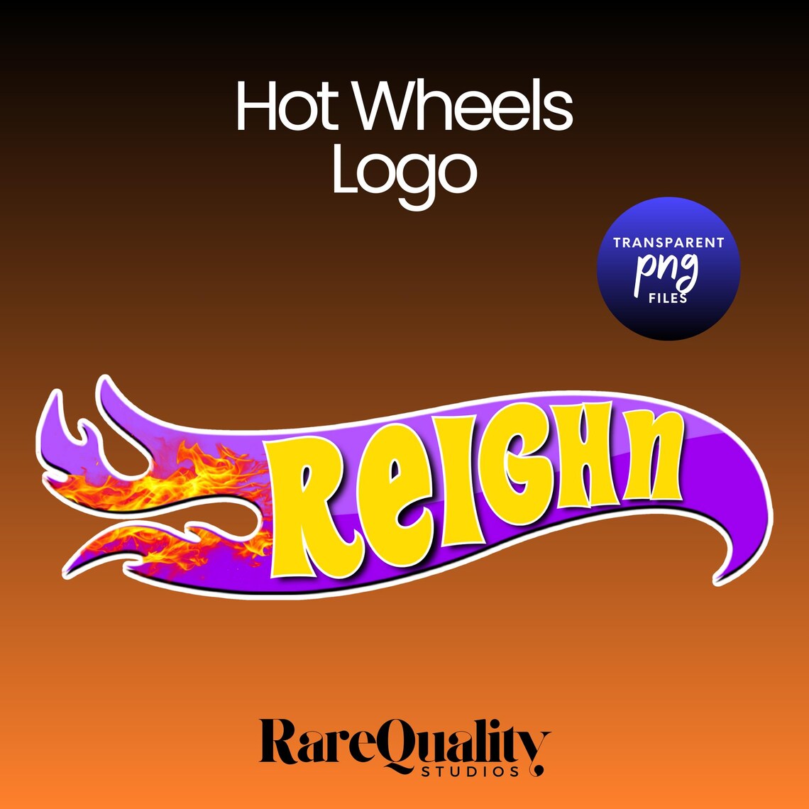 Custom Hot Car Wheels Logo. Red, Black, Green, Pink, Blue, Purple Fire ...