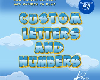 Paw Font Letters and Numbers Patrol Font Letters and Numbers in Pink - Etsy