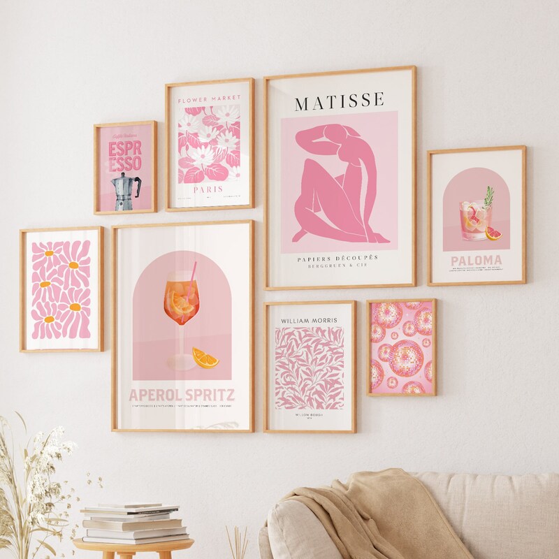 Pink Wall Decor - Etsy