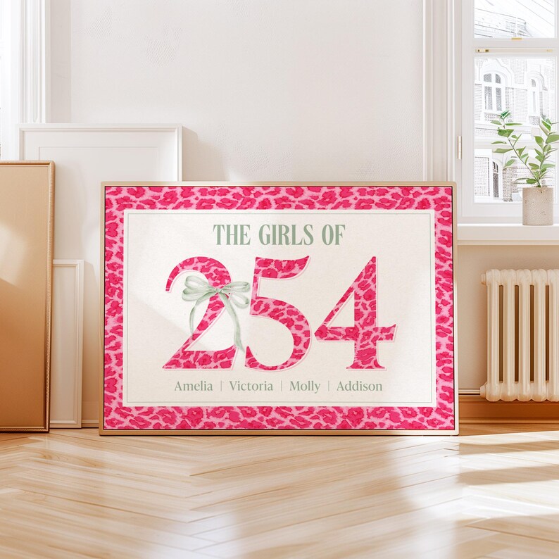 Personalised Dorm Room Door Sign: Custom College Apartment Number Wall ...