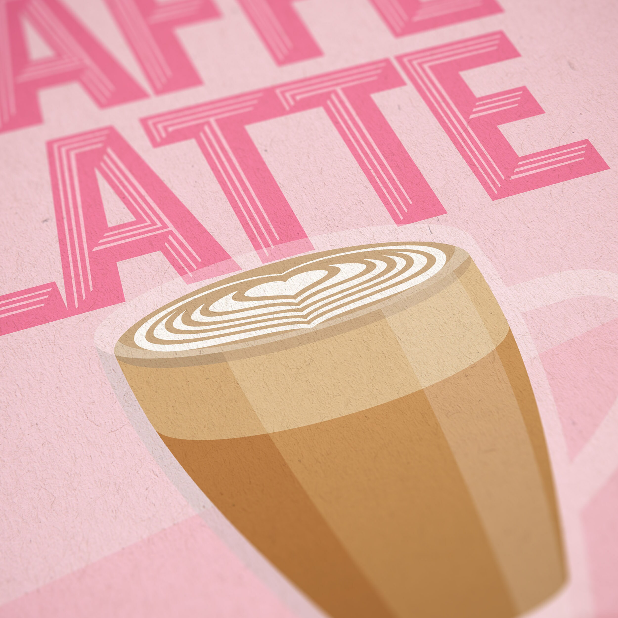 Pink Coffee Types Print Set: Kitchen Cafe Art (digital Download) - Etsy UK