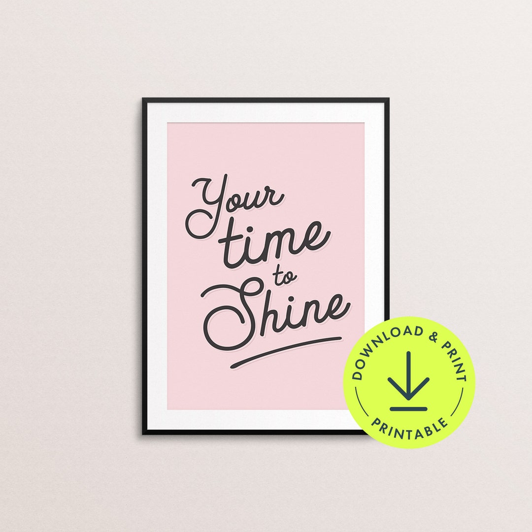 Pink Boho Quote Wall Art Printable Motivational Wall Art Downloadable ...