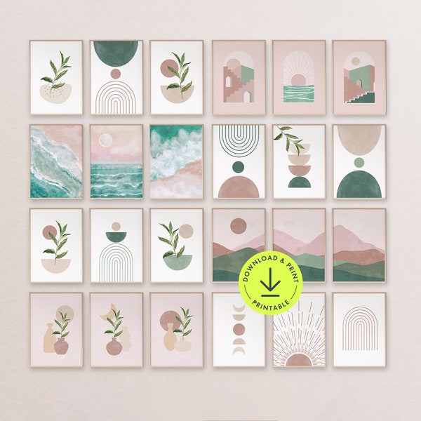 Boho Printable Wall Art - Etsy